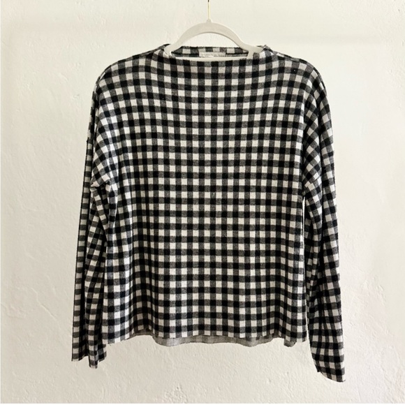 Zara | Tops | Zara Black White Checkered Top | Poshmark